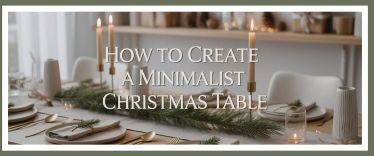 How to Create a Minimalist Christmas Table with Effortless Elegance ...