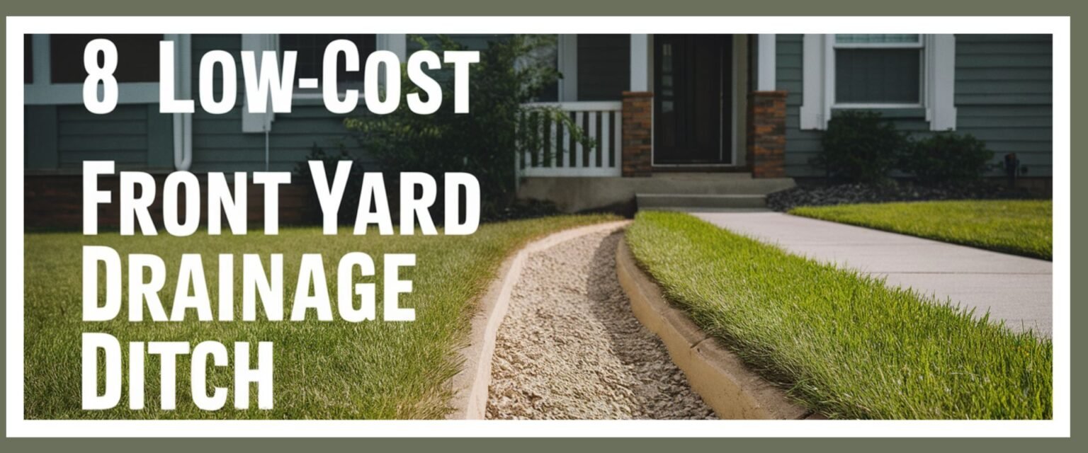 8 Low-Cost Front Yard Drainage Ditch Landscaping Ideas - homelyhaze.com